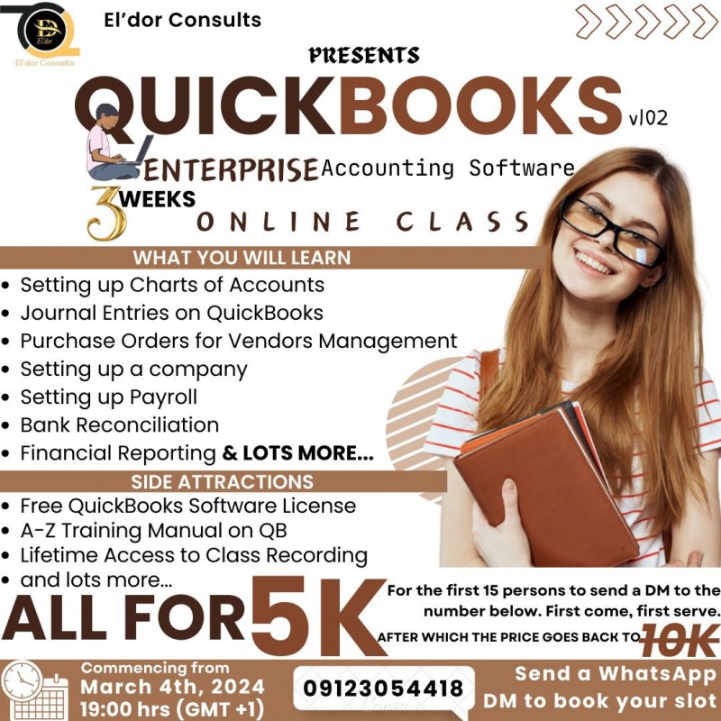 Buy Quick Books Enterprise Registration by EL'DOR CONSULTS 🏛️ on Selar