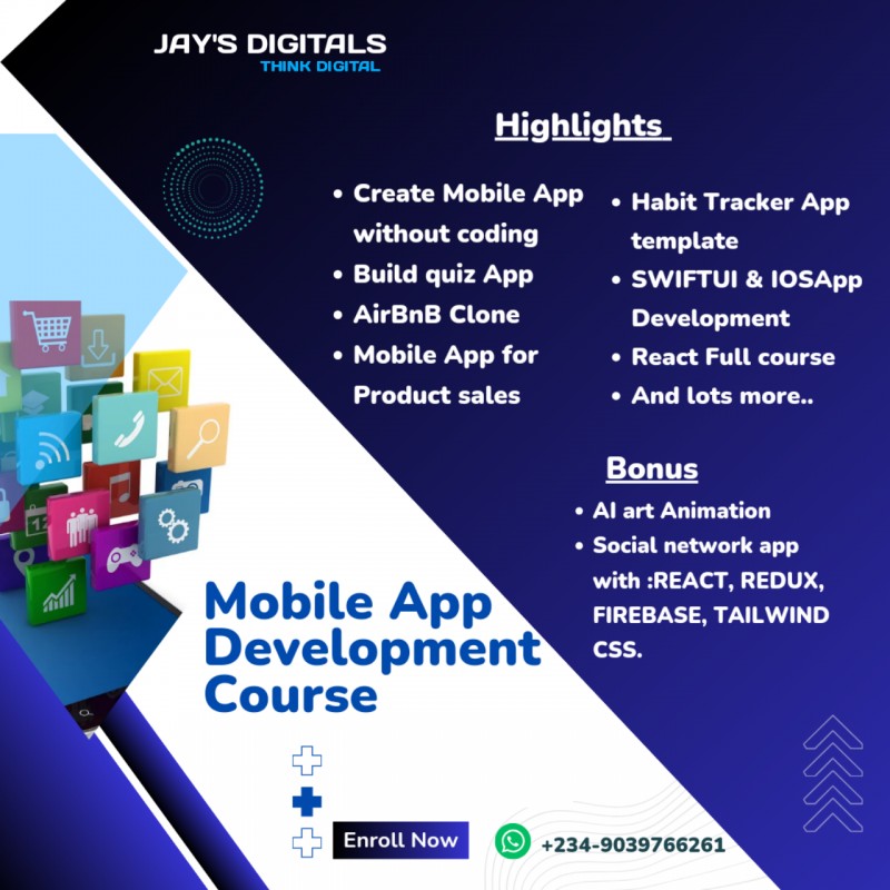 Buy Mobile App Development Course by Elijah Hezekiah on Selar