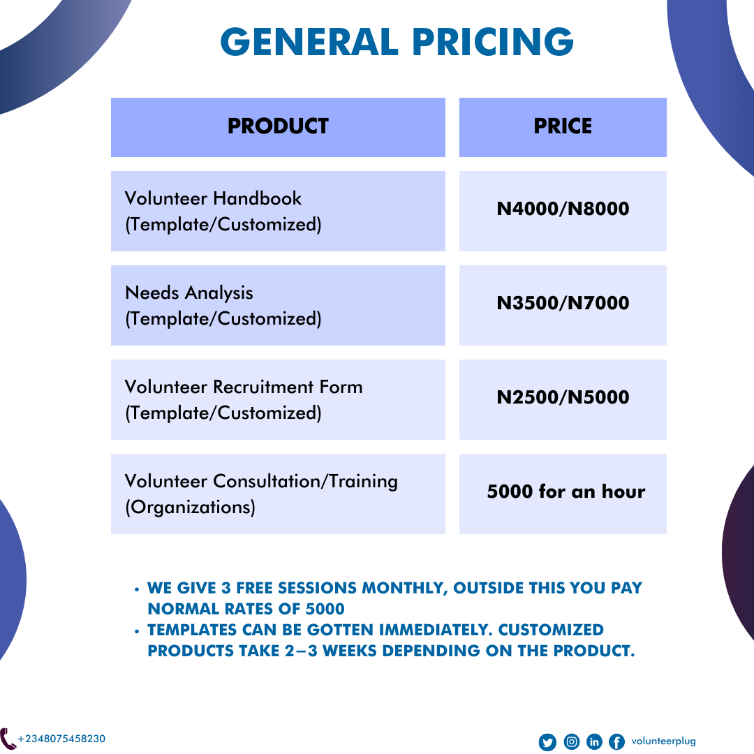 Buy Volunteer Handbook Template by Eminent Services Consults on Selar