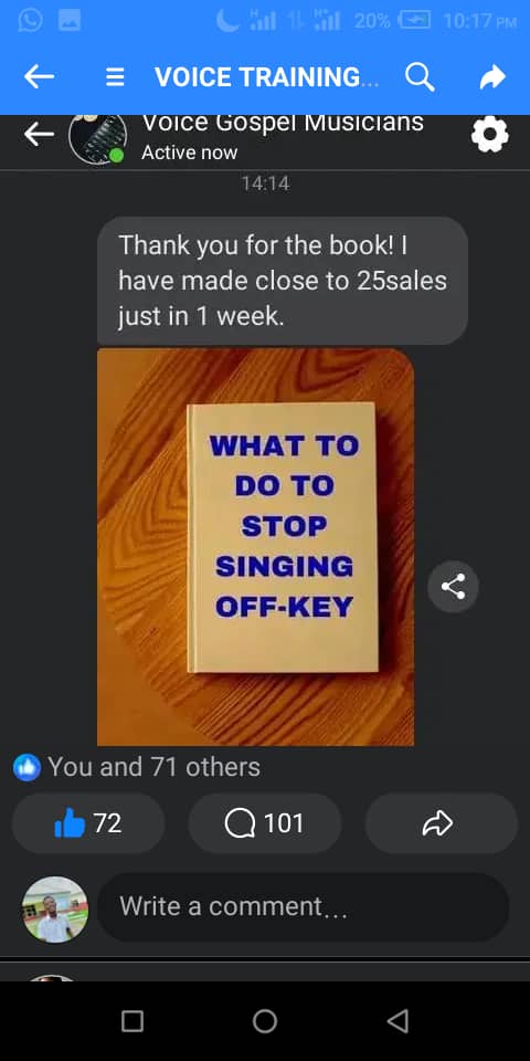 Buy WHAT TO DO TO STOP SINGING OFF-KEY by Emmanuel Kekebou on Selar