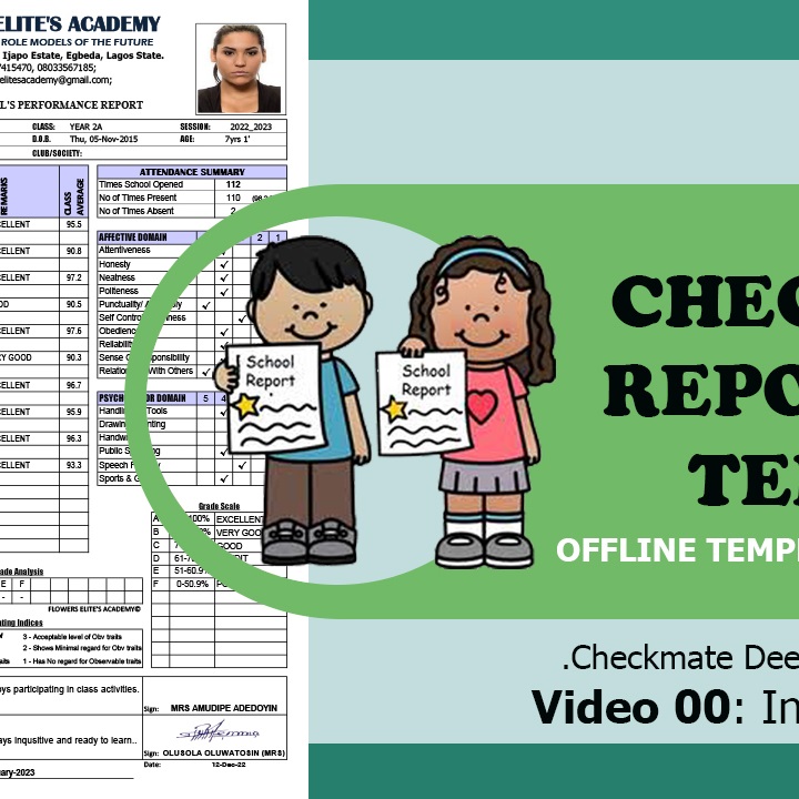 Buy EDITABLE CHECKMATE REPORT TEMPLATE by Endie Garry on Selar