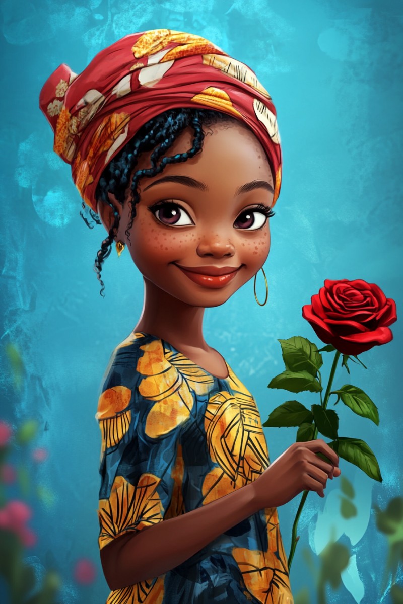 Buy Red rose by The Motherland AI Art on Selar