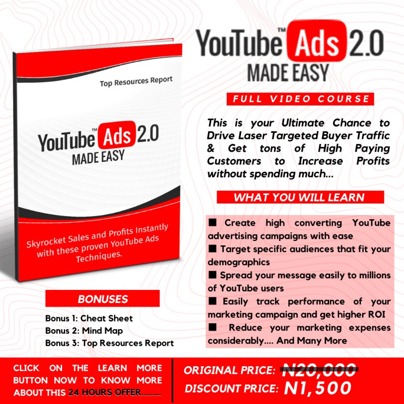Buy YOUTUBE ADS MADE EASY by E Wealth on Selar