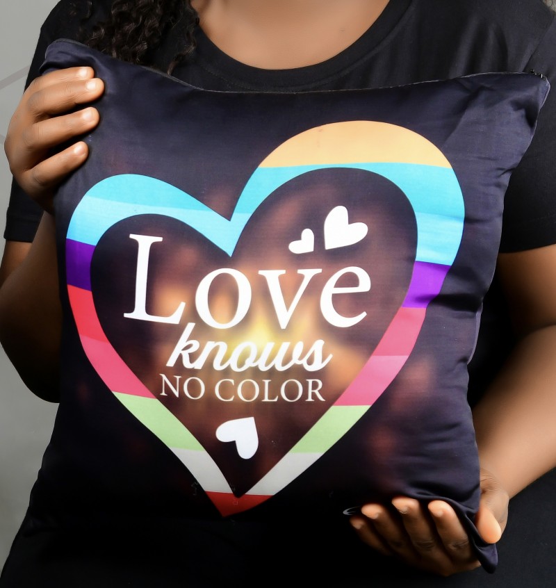 Buy LOVE KNOWS NO COLOR ThrowPillows by EXCELLENT LIFE on Selar