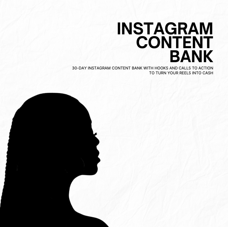 Buy IG Content Bank - 30 Days Worth of Content, Hooks & CTAs by ...