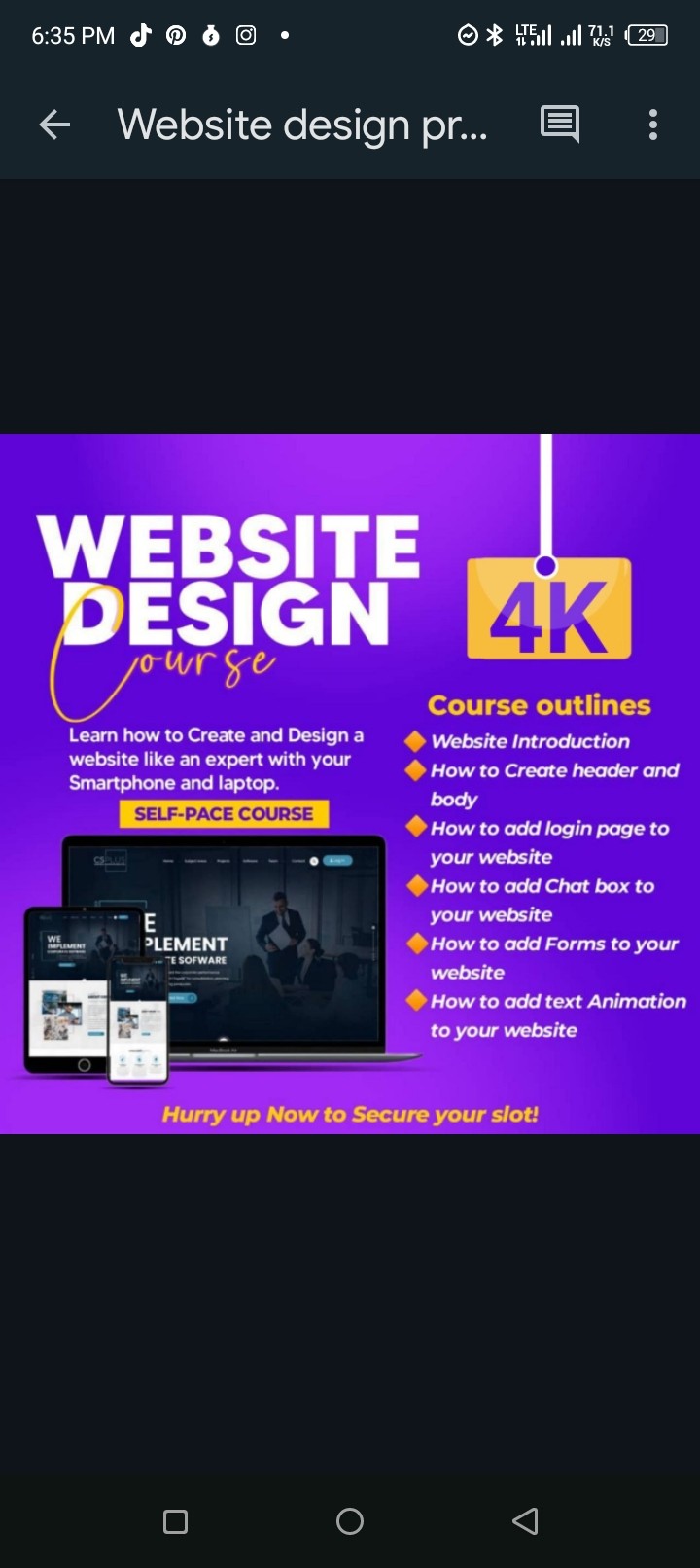 Buy WEBSITE DESIGN COURSE by Faith Jimmy on Selar
