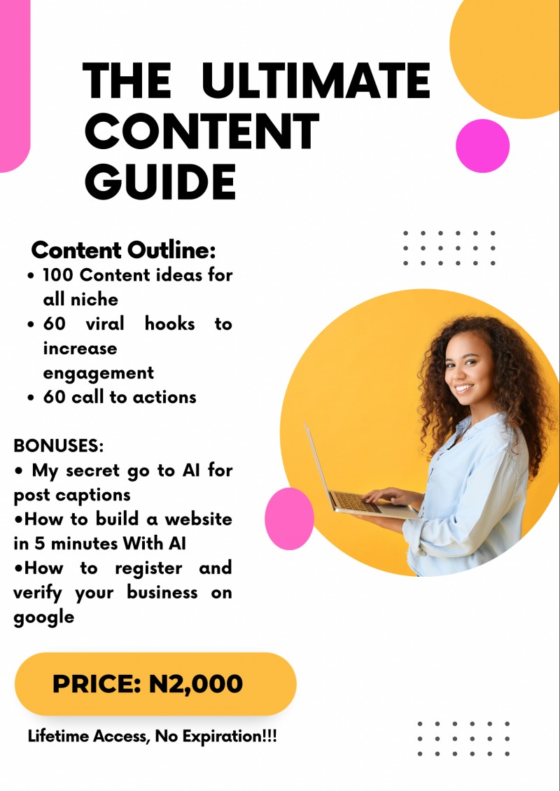 Buy The Ultimate Content Guide by Faith Erakhifu on Selar