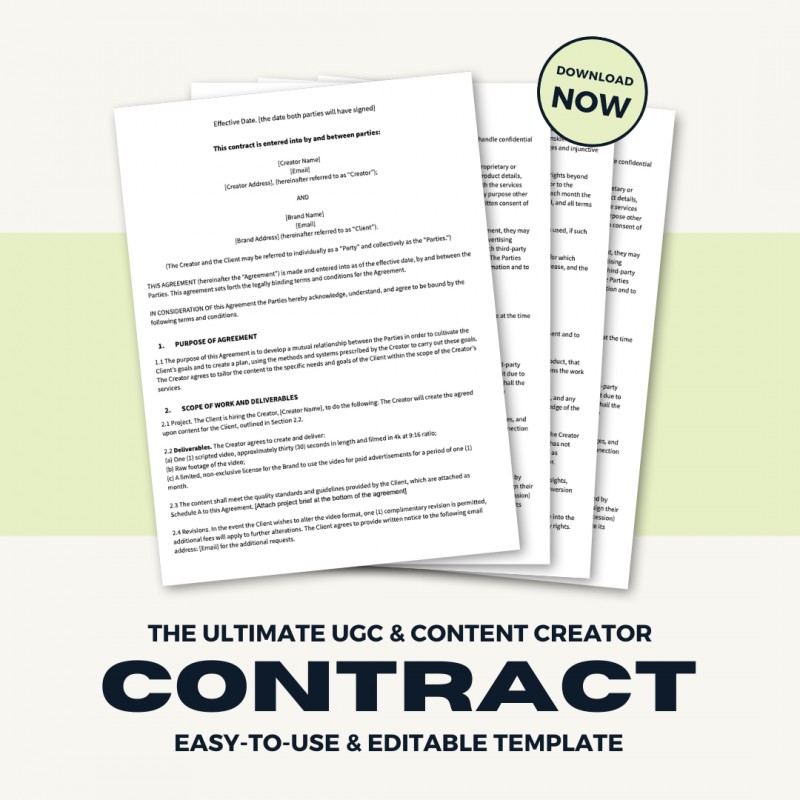 Buy The Ultimate UGC Contract by Favour Okagbue on Selar