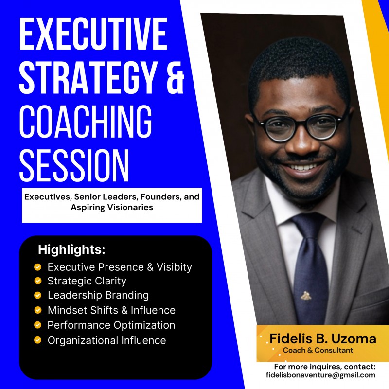 Buy Executive Strategy & Coaching Session (150/hr) by Fidelis on Selar