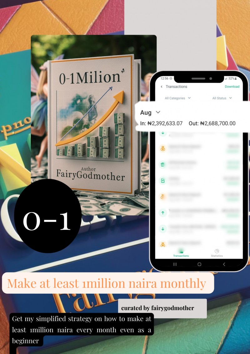Buy Go From 0-1MILLION ONLINE With Zero Capital by Financial Fairy on Selar