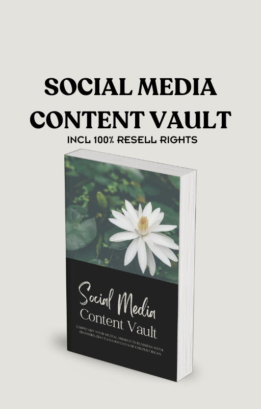 Buy SOCIAL MEDIA CONTENT VAULT (WITH 100% RESELL RIGHTS) by Digital ...