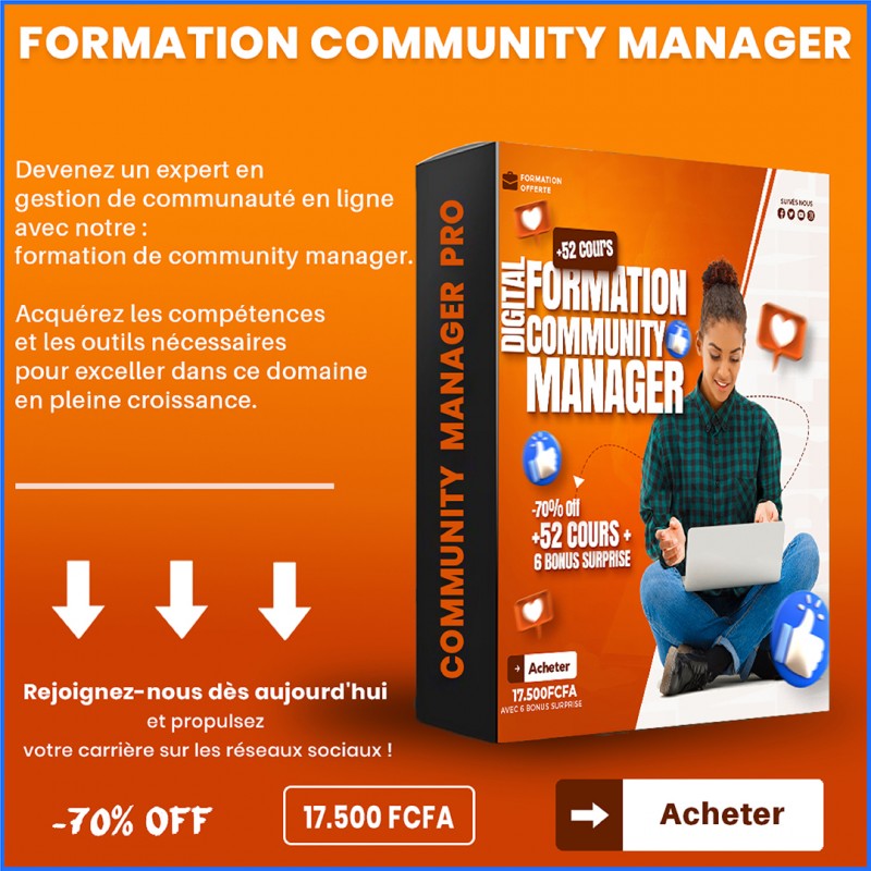 Buy FORMATION COMMUNITY MANAGER by selar formation on Selar