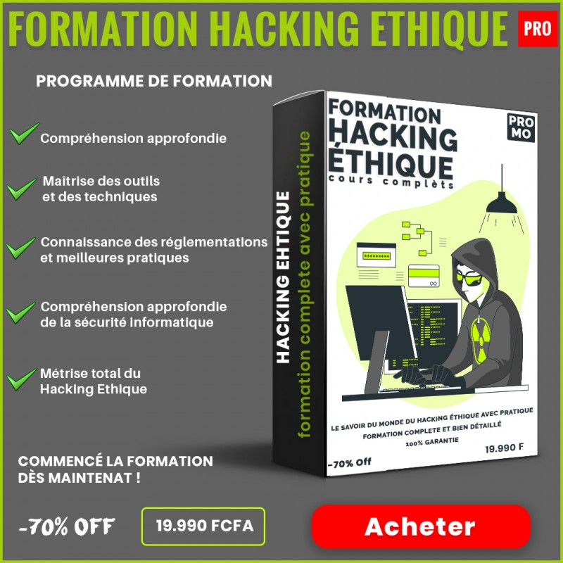 Buy FORMATION HACKING ETHIQUE by selar formation on Selar