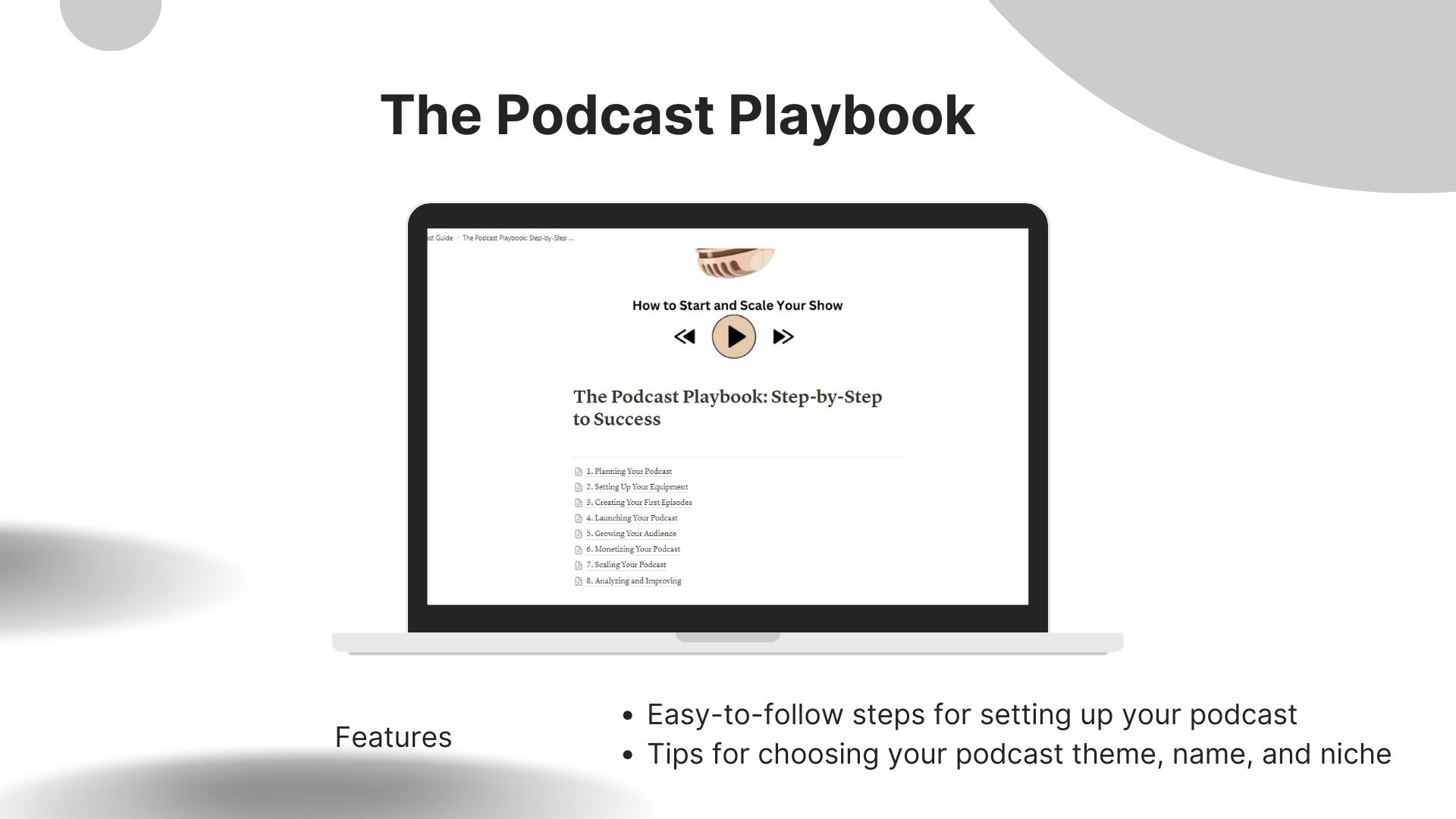 Buy The Podcast Playbook: Step-by-Step to Success by frechette on Selar