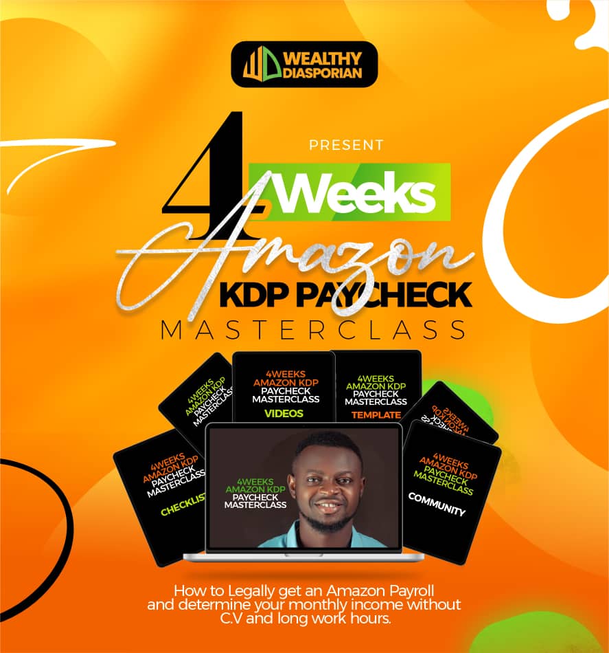 Buy 4 Weeks Amazon KDP Paycheck Masterclass by Gbenga Folarin Akinwole on Selar