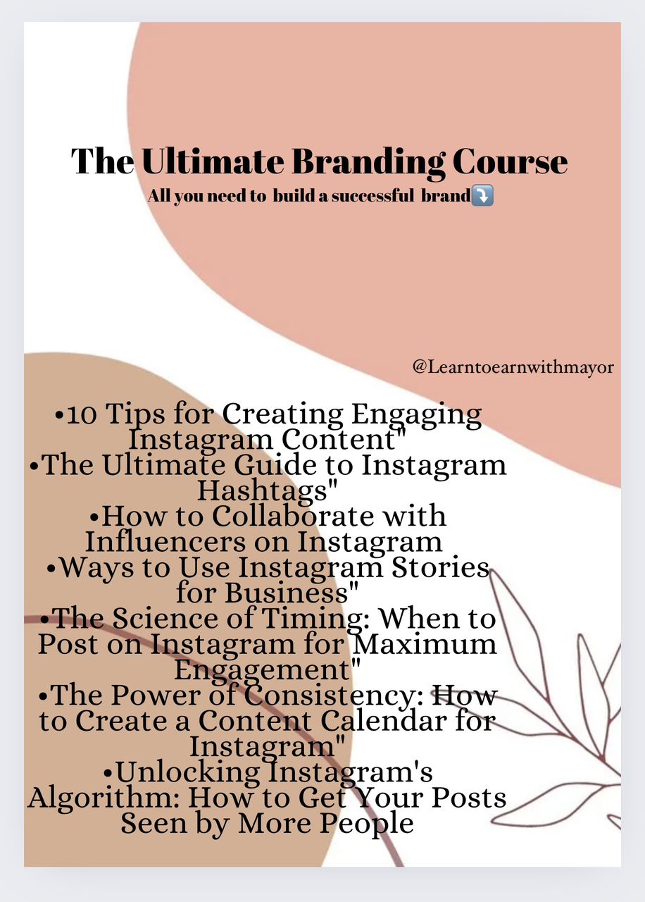 Buy The Ultimate Branding Course by Williams Ochonogor on Selar