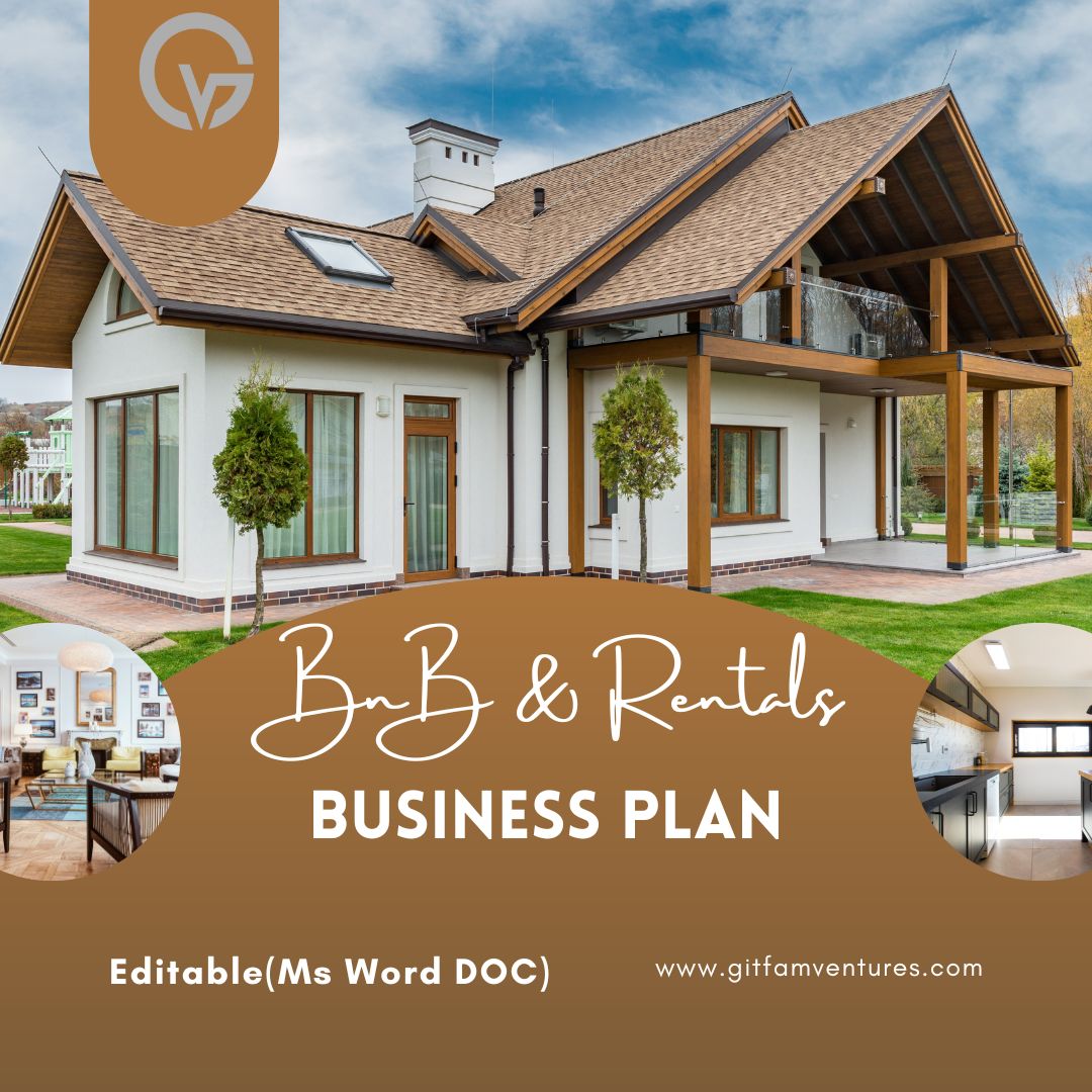 Buy Business Plan for Short-Term Rentals(BnB) by Gitfam Ventures on Selar