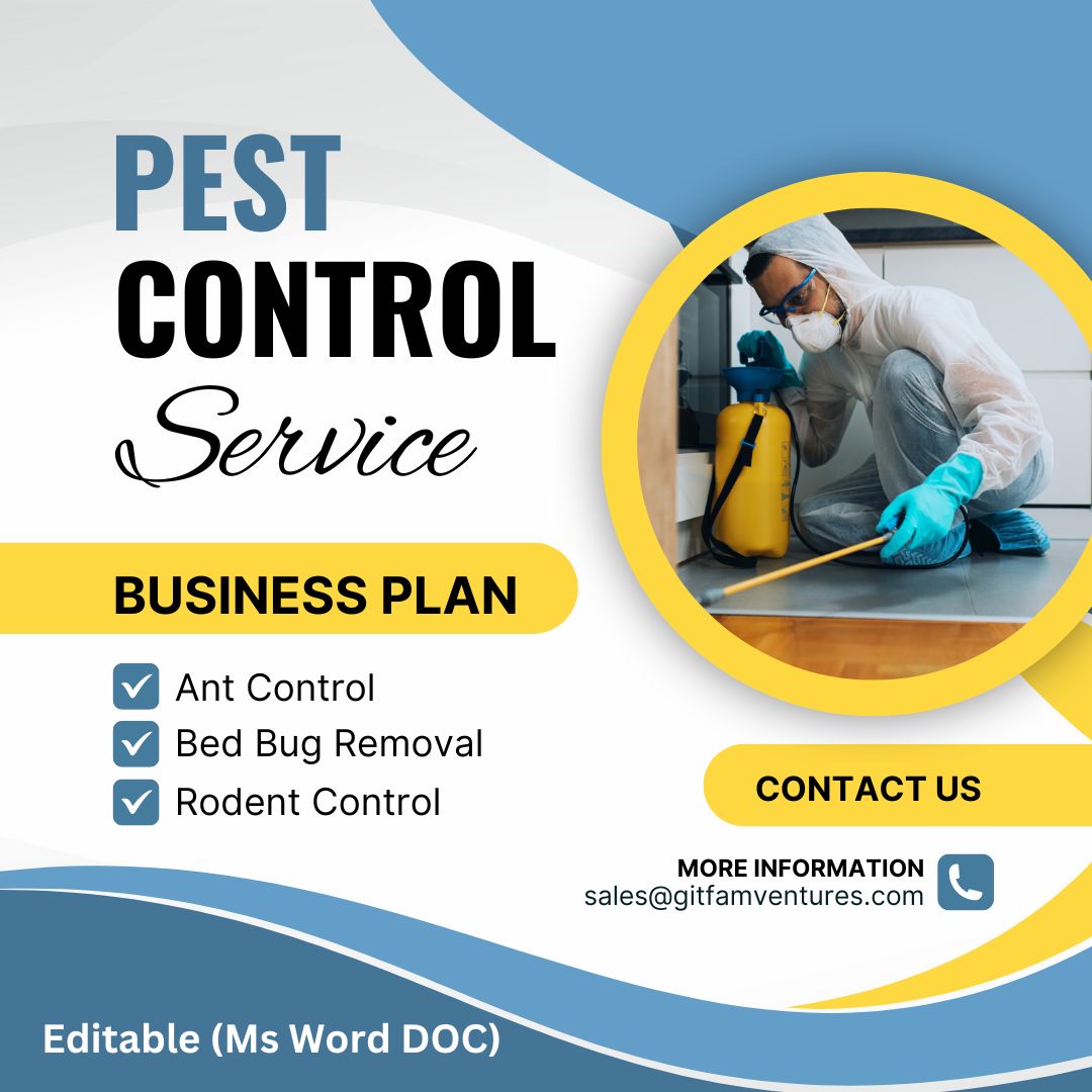 Buy Pest Control Business Plan by Gitfam Ventures on Selar
