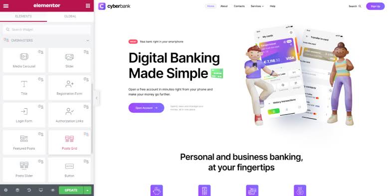 Buy Cyberbank - Business and Finance WordPress Theme 2024 Updated Version by Giveaway Scripts on ...