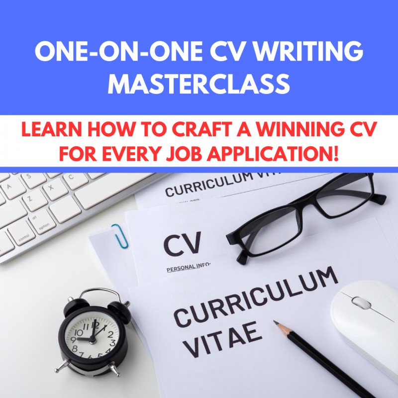 Buy ONE-ON-ONE CV & COVER LETTER MASTERCLASS by Global Opportunities on ...