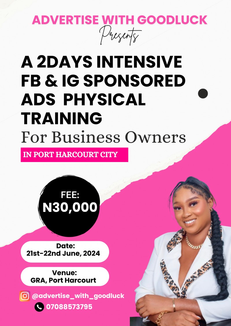 Buy 2 Days Physical Intensive Sponsored Ads Training by Goodluck Gabriel Umodiong on Selar
