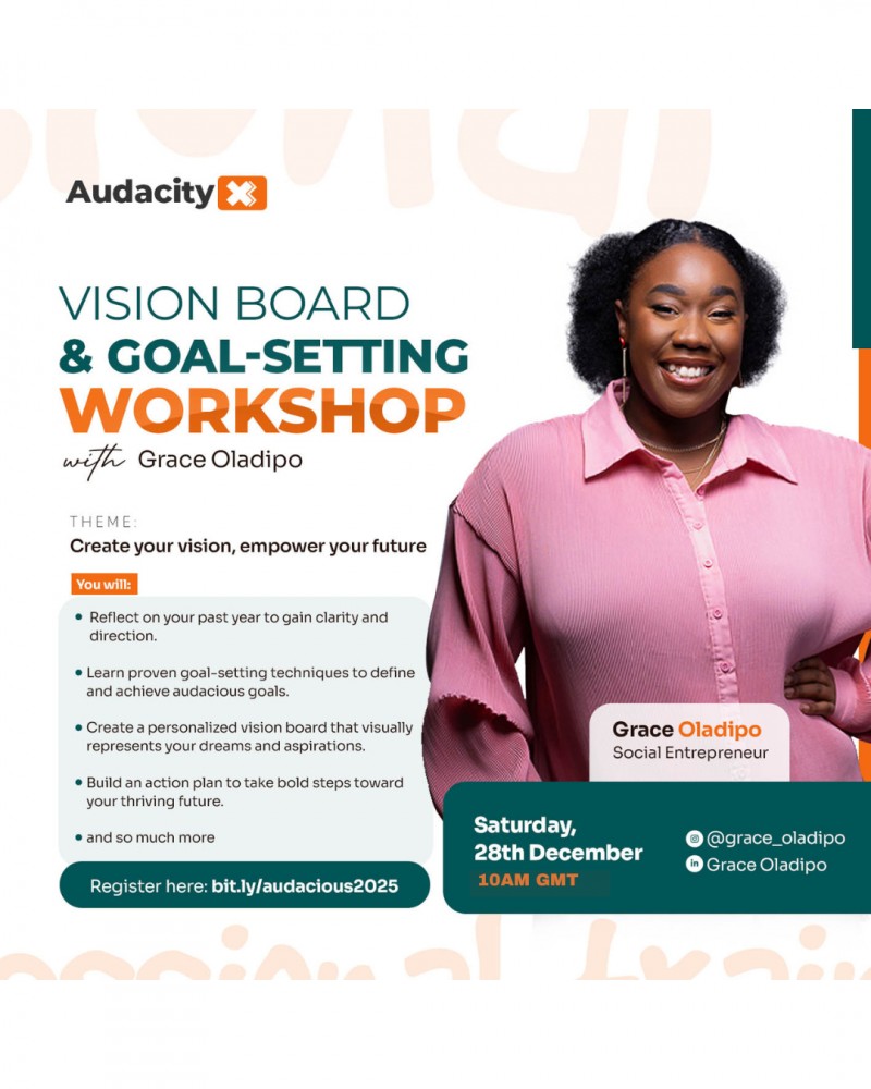Buy Vision 2025: Vision Boarding and Goal Setting Workshop by Grace Oladipo on Selar