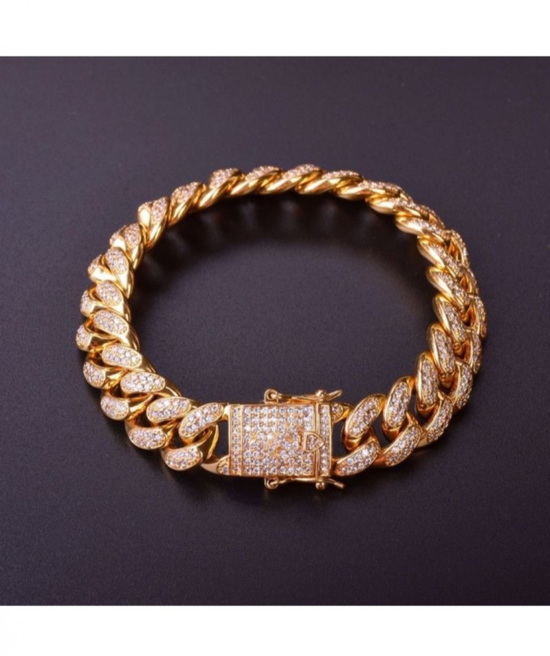 Buy Gold Iced Out Cuban Hand Chain by Great Amadi on Selar
