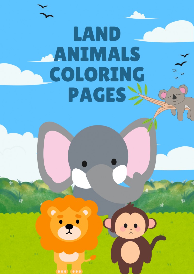 Get Land Animals Coloring Pages Activity Worksheet by HICHAM ...