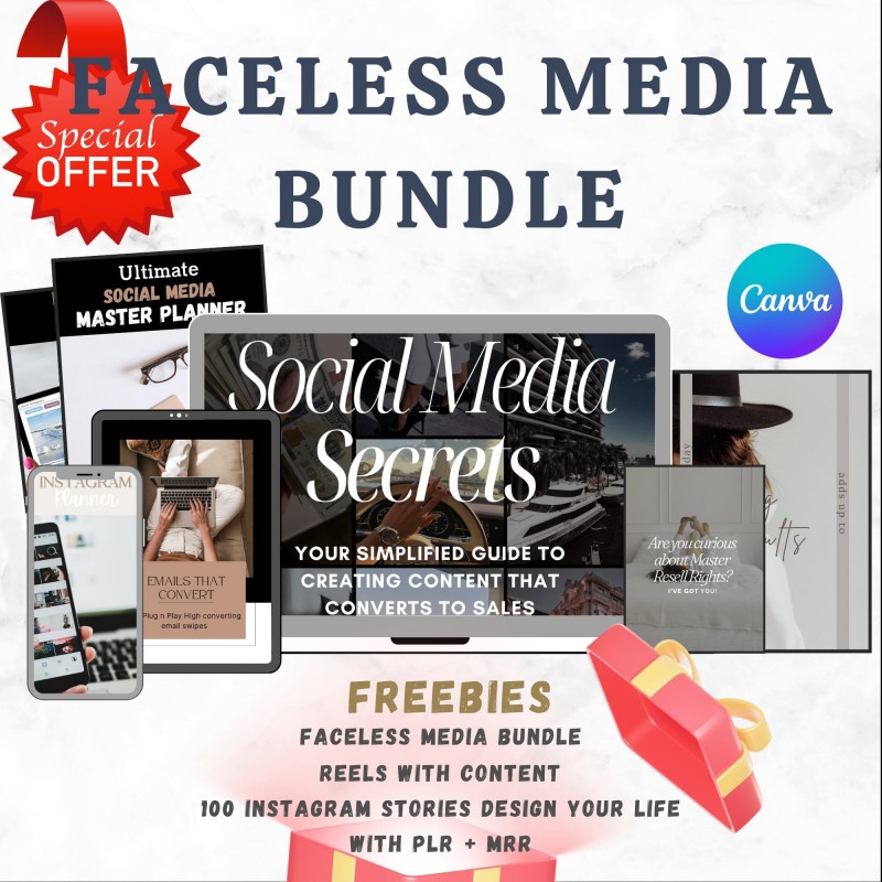 Buy Faceless Media Bundle by Hope Agpalo on Selar
