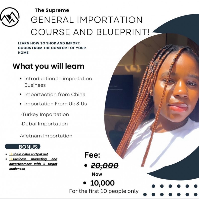 Buy Register for my General importation Class NOW‼️ by Hope Odo on Selar