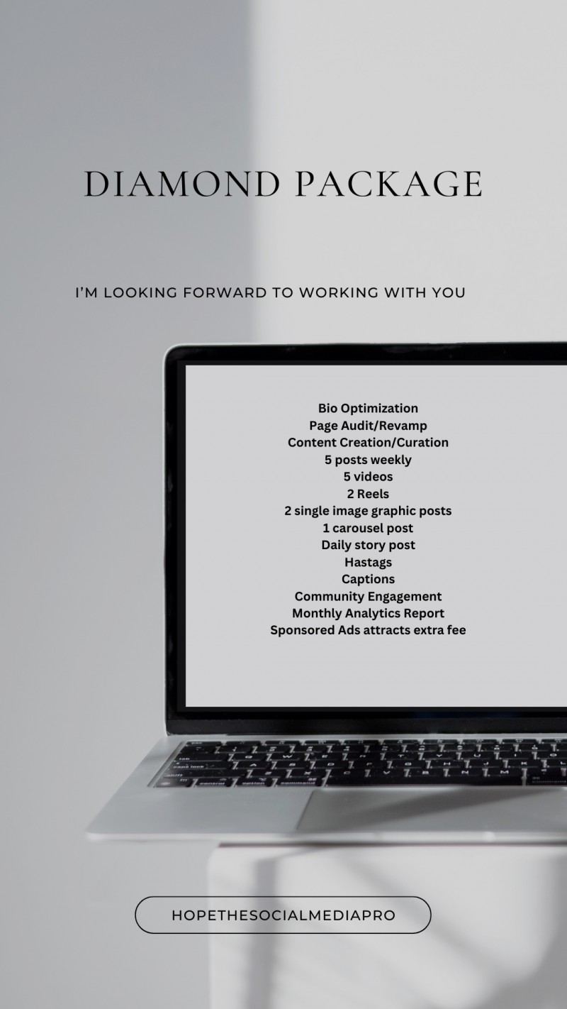 Buy Diamond Package by Hope thesocialmediapro on Selar.co