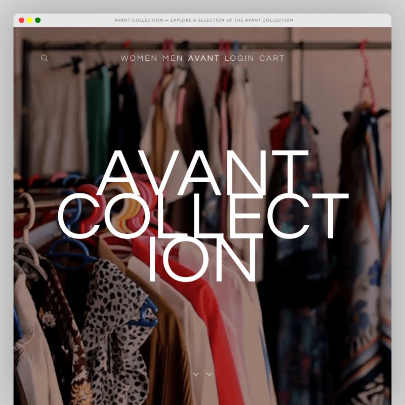 Buy Avant Collection - Fashion Ecommerce Website by i38 on Selar