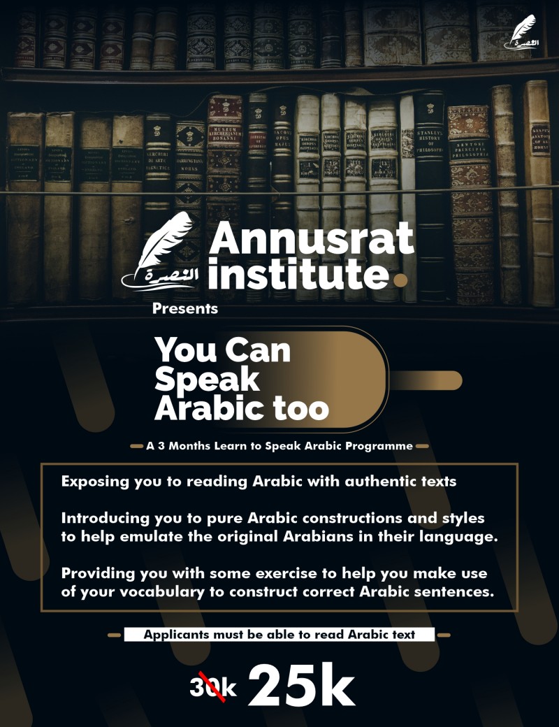 Buy You can speak Arabic too. by Ibrahim Abdulgafar Annusrat on Selar