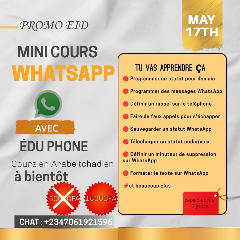 Buy MINI COURS WHATSAPP by Ibrahim Abdullateef on Selar