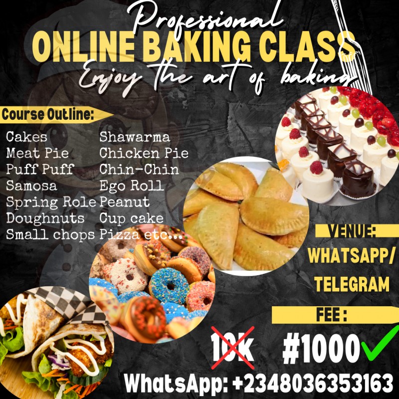 Get Professional Baking Class by idemudia nimota on Selar.co