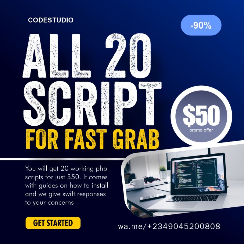 Buy PHP SCRIPT PROMO OFFER by Isaac Sunday on Selar