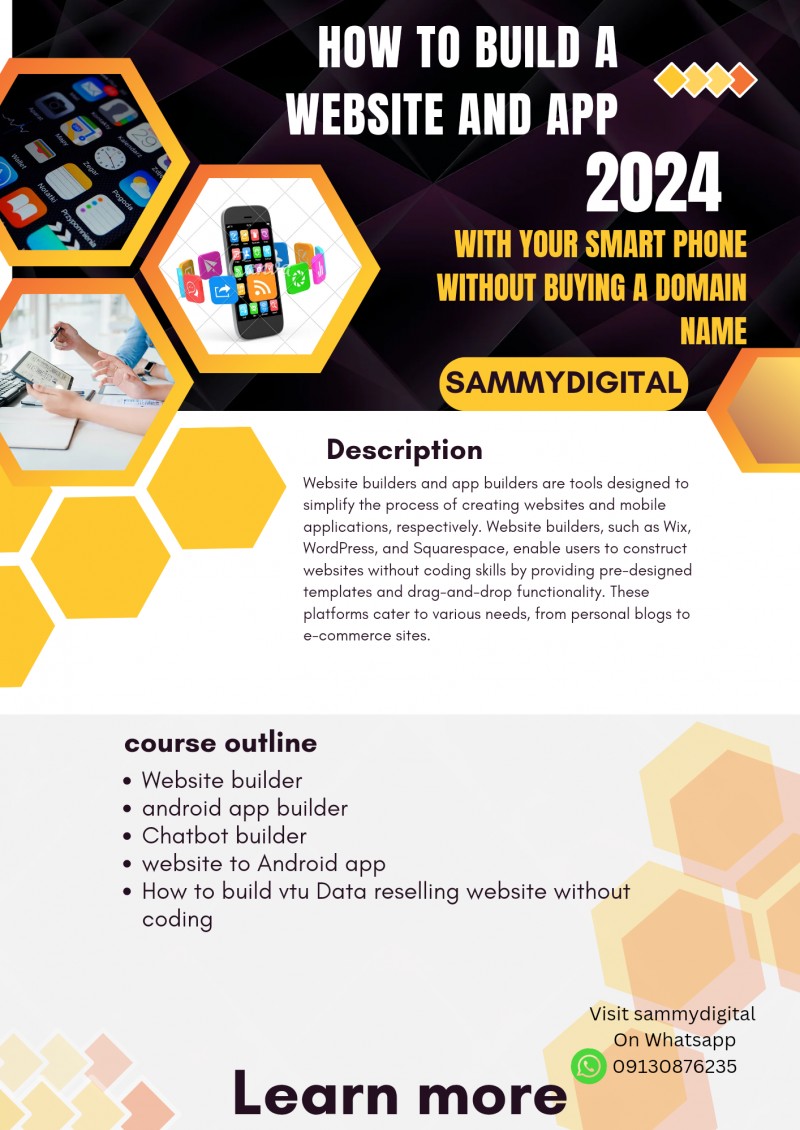 Buy HOW TO BUILD A WEBSITE OR ANDROID APP WITH YOUR SMART PHONE by Isaiah Samuel on Selar