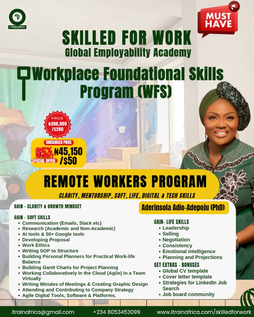 Buy Workplace Foundational Skills Program by Aderinsola Adio-Adepoju on ...