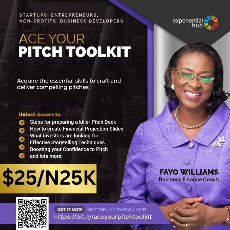 Buy ACE YOUR PITCH TOOLKIT by Exponential Business School on Selar on Selar
