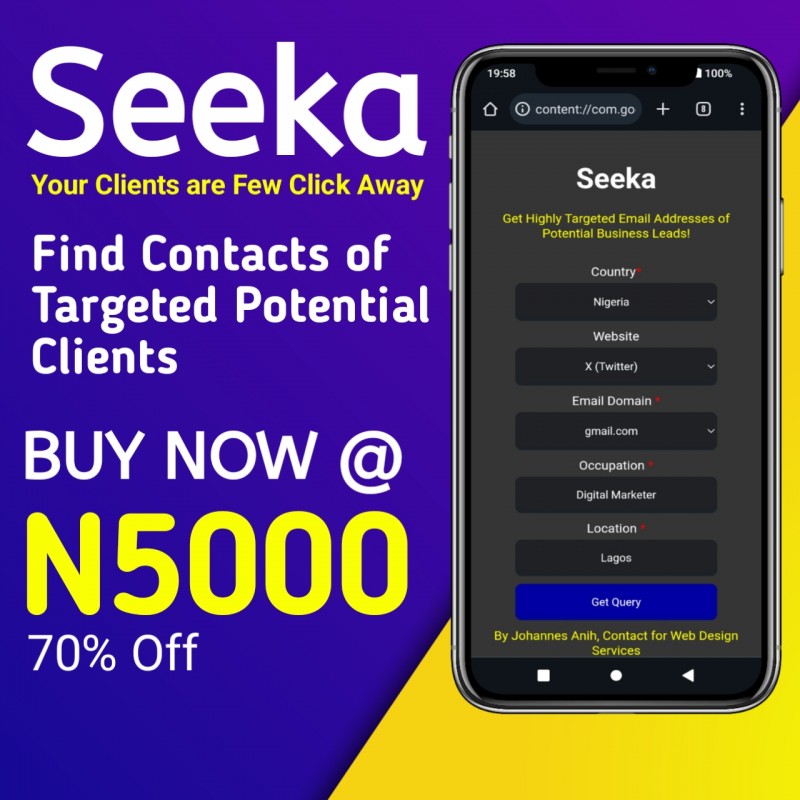 Buy Seeka by Johannes Anih on Selar