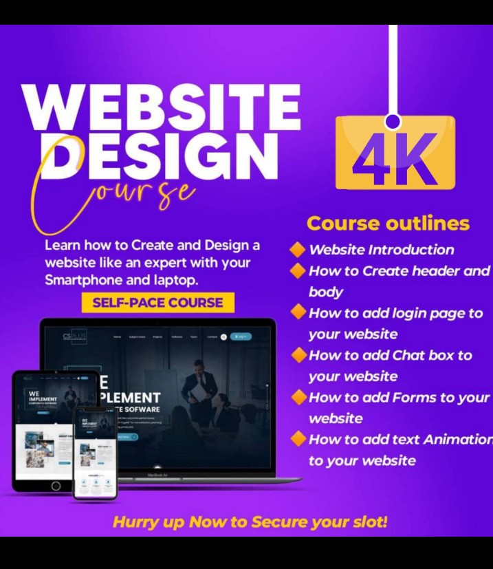 Buy WEBSITE DESIGN COURSE by John Oluchi on Selar