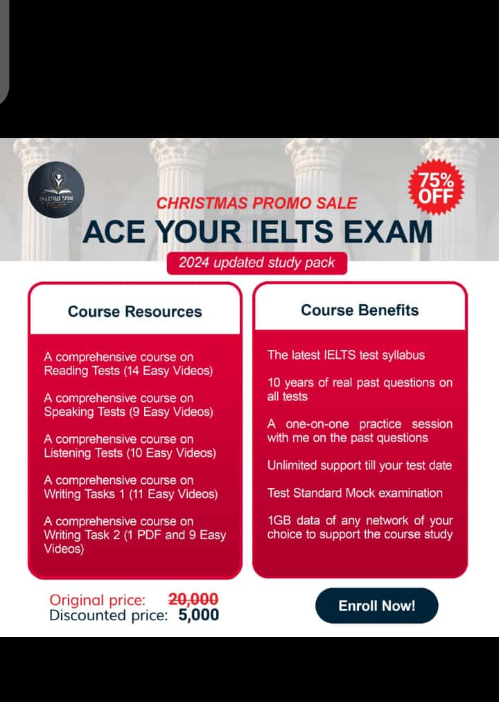 Buy IELTS ACE PACK by Johnny jaro on Selar