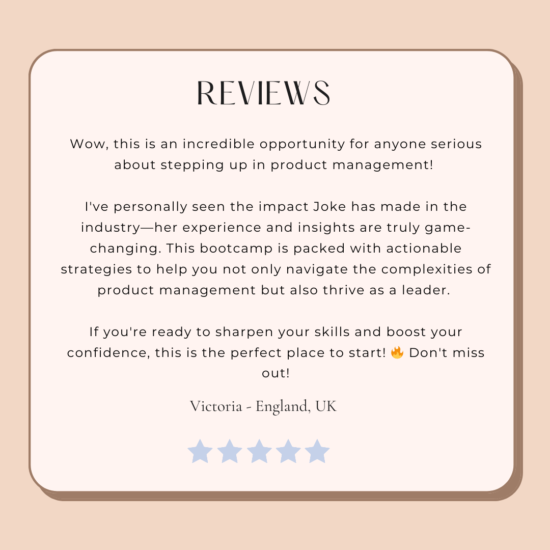 Buy Product Confidence Bootcamp by Joke Akintara on Selar