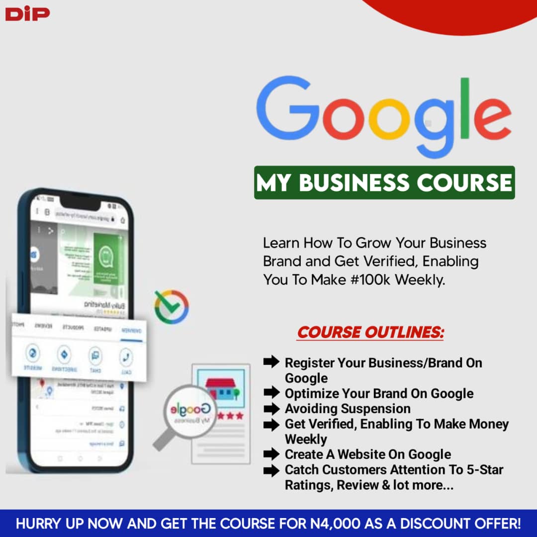 Buy Google my business course by Jonathan Dalti Simeon on Selar