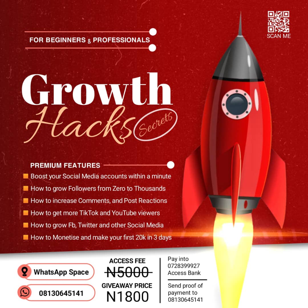 Buy Growth hacks secret by Joseph christianah on Selar