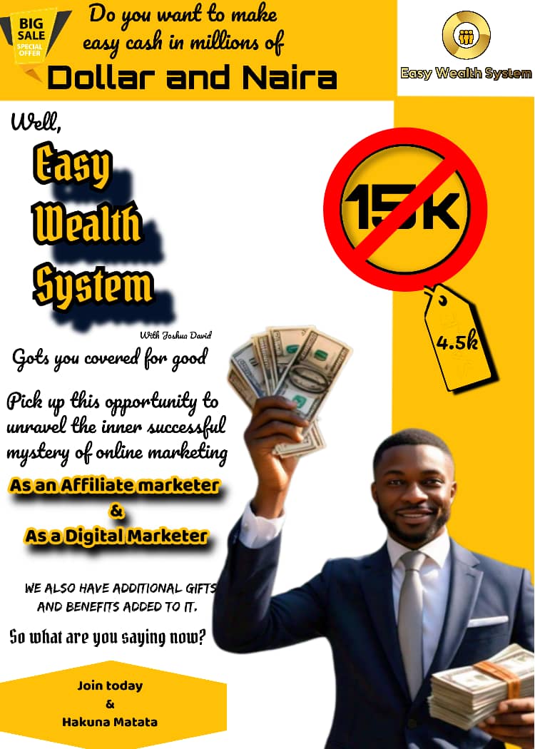 Buy EASY WEALTH PROGRAM by Joshua David by Joshua David on Selar