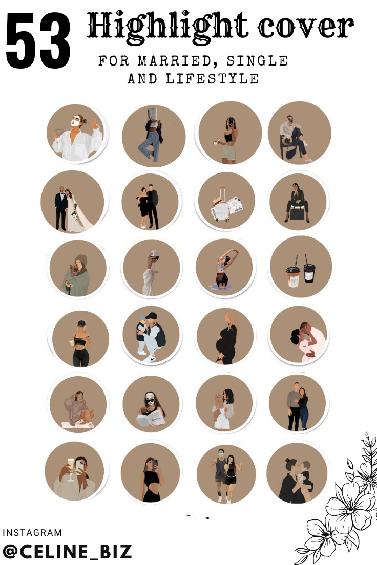 Buy Instagram aesthetic highlight cover by Joy celine on Selar