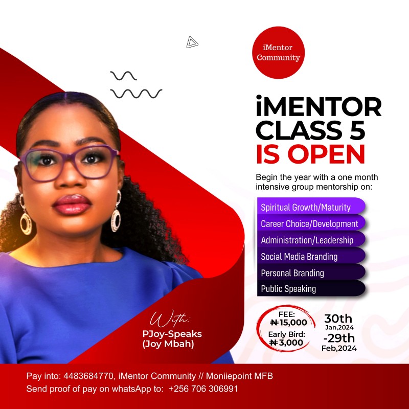 Buy iMentor Class 5 by Joy Oliver-Mbah on Selar