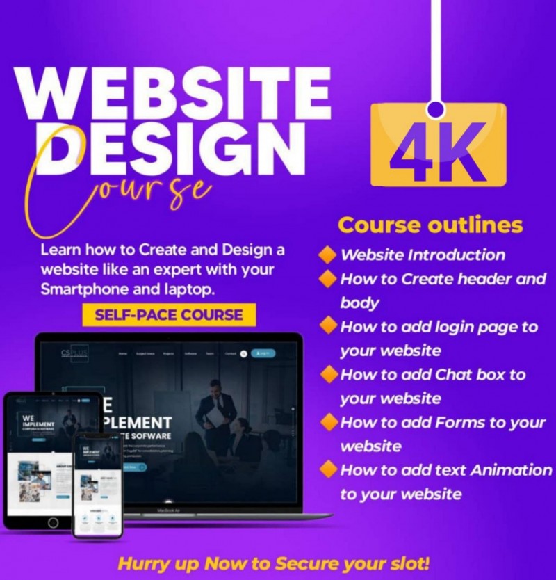 Buy WEBSITE DESIGN COURSE by JOY PETER on Selar