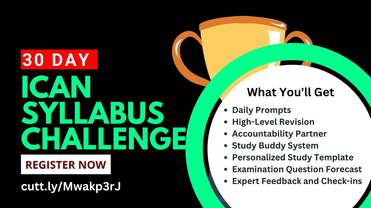 Buy 30-Day ICAN Syllabus Challenge Deluxe by Jude Akinkuade on Selar